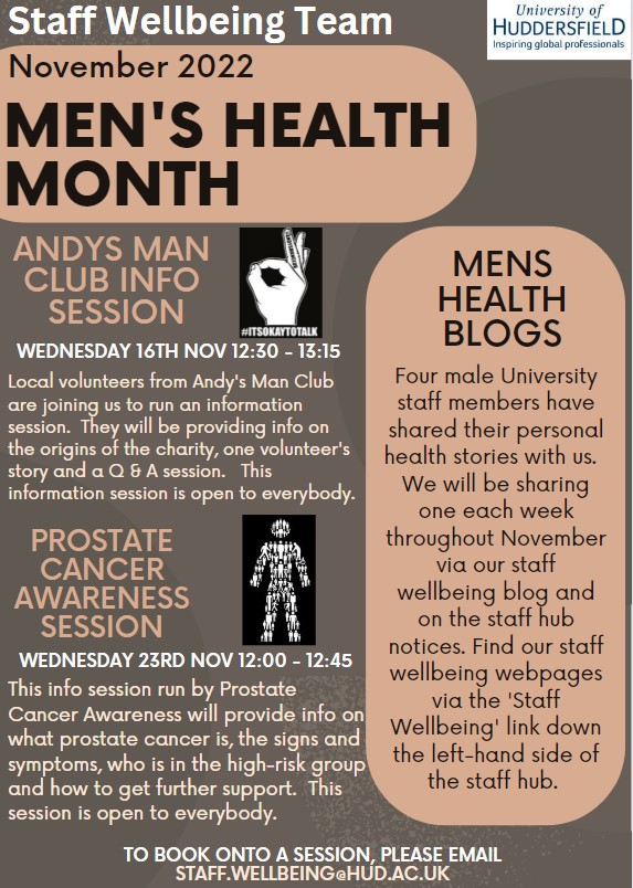 Staff Wellbeing Newsletter - University of Huddersfield
