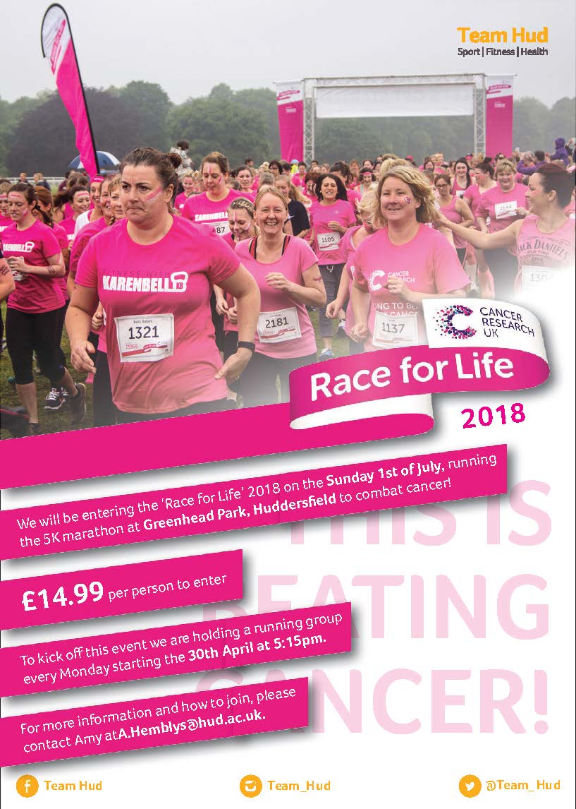 Race for Life - University of Huddersfield