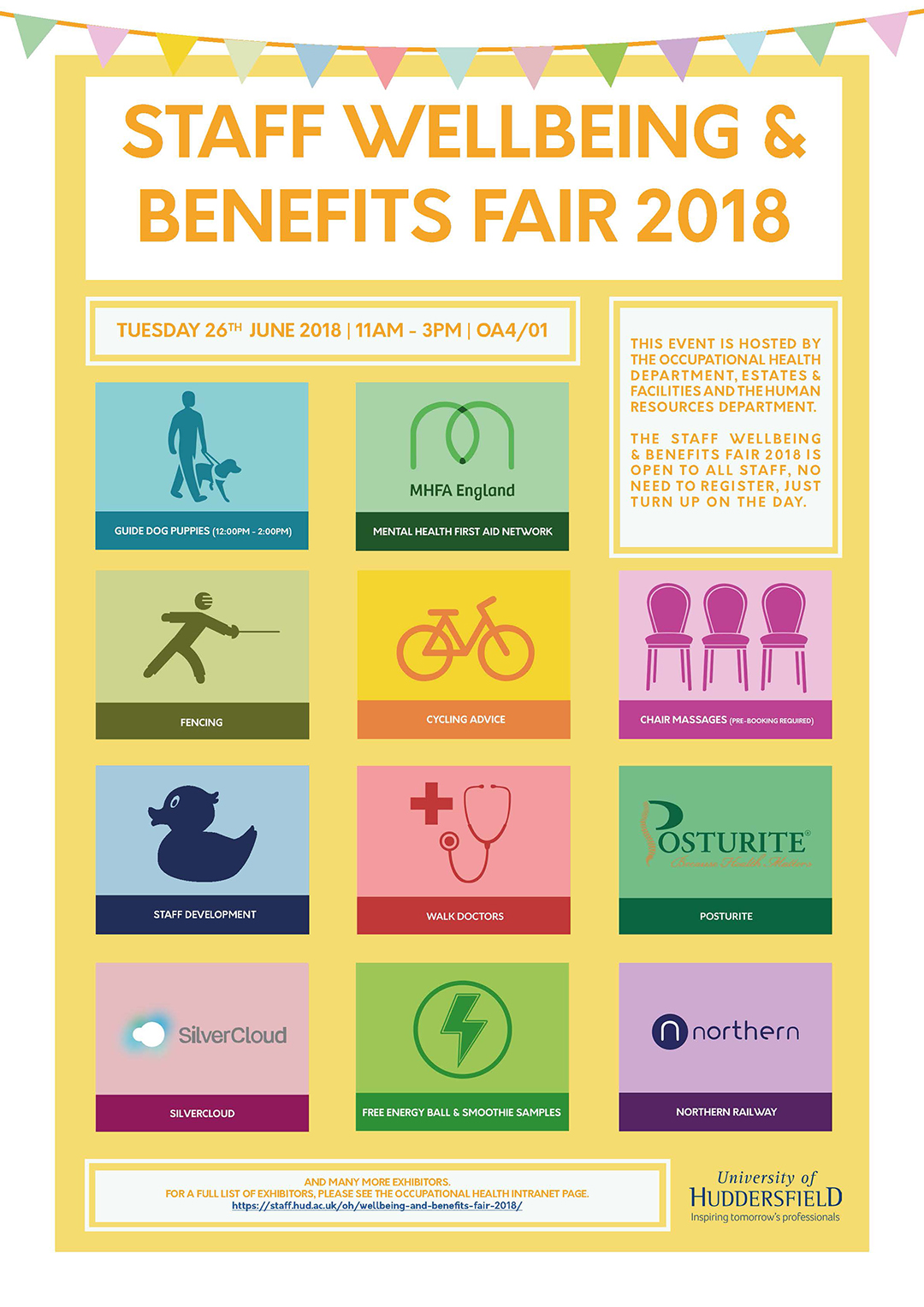 Staff Wellbeing and Benefits Fair - University of Huddersfield