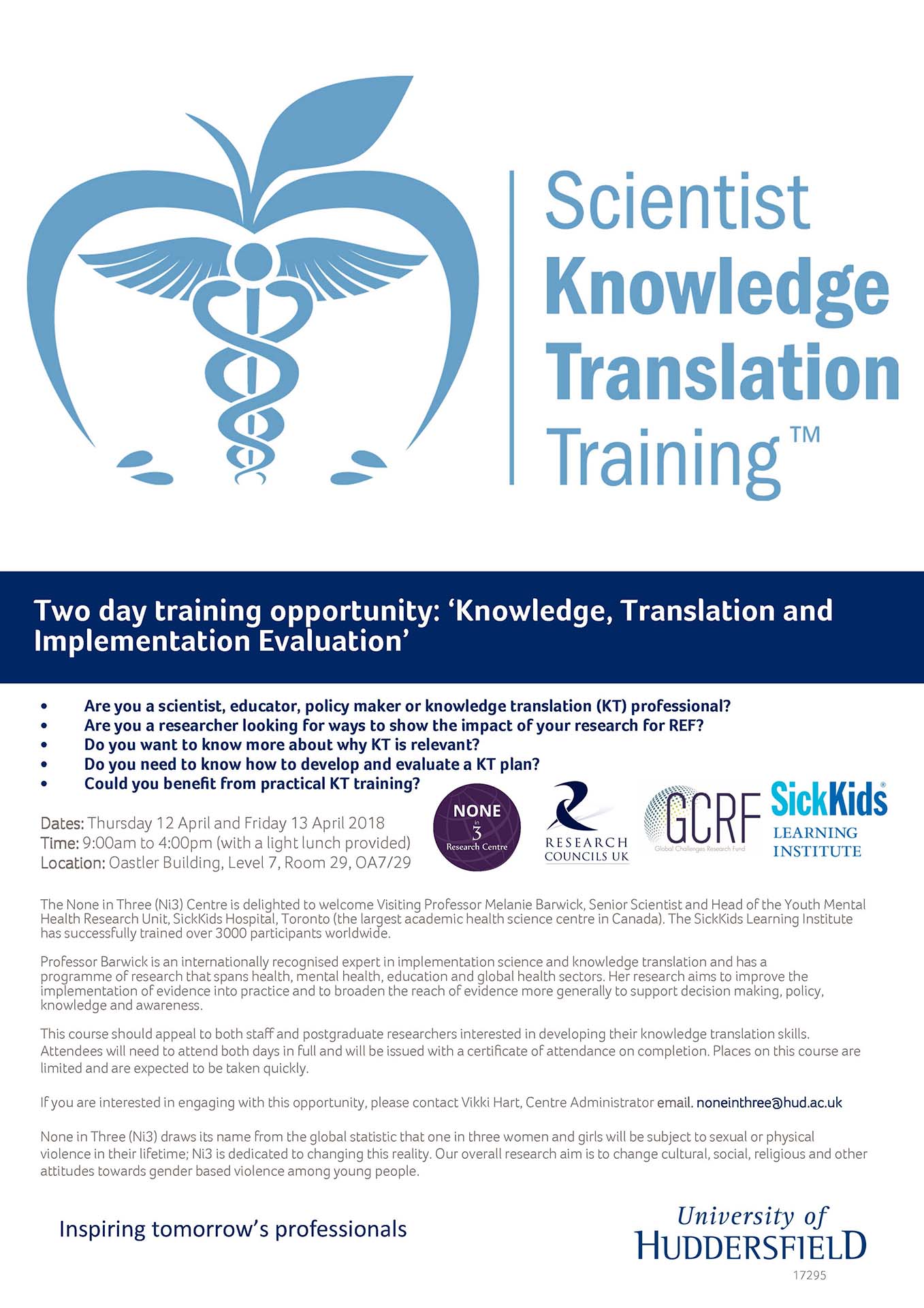 None in Three - University of Huddersfield