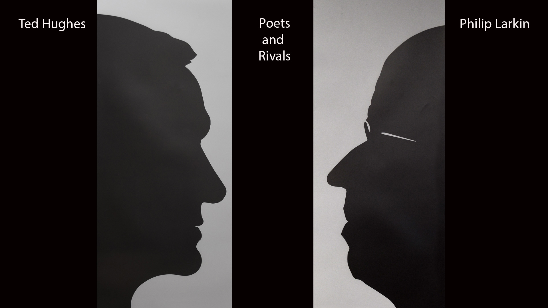 Rival poets Philip Larkin and Ted Hughes finally brought together ...
