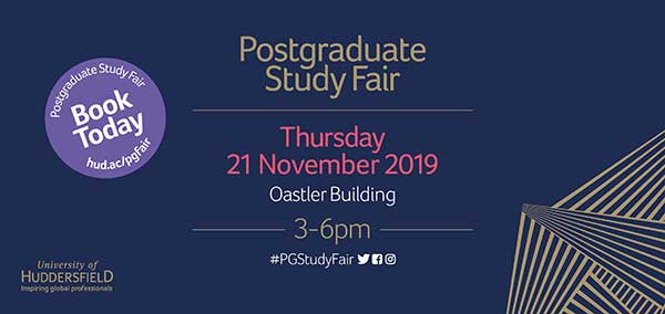 Postgraduate Study Fair Staff - University of Huddersfield
