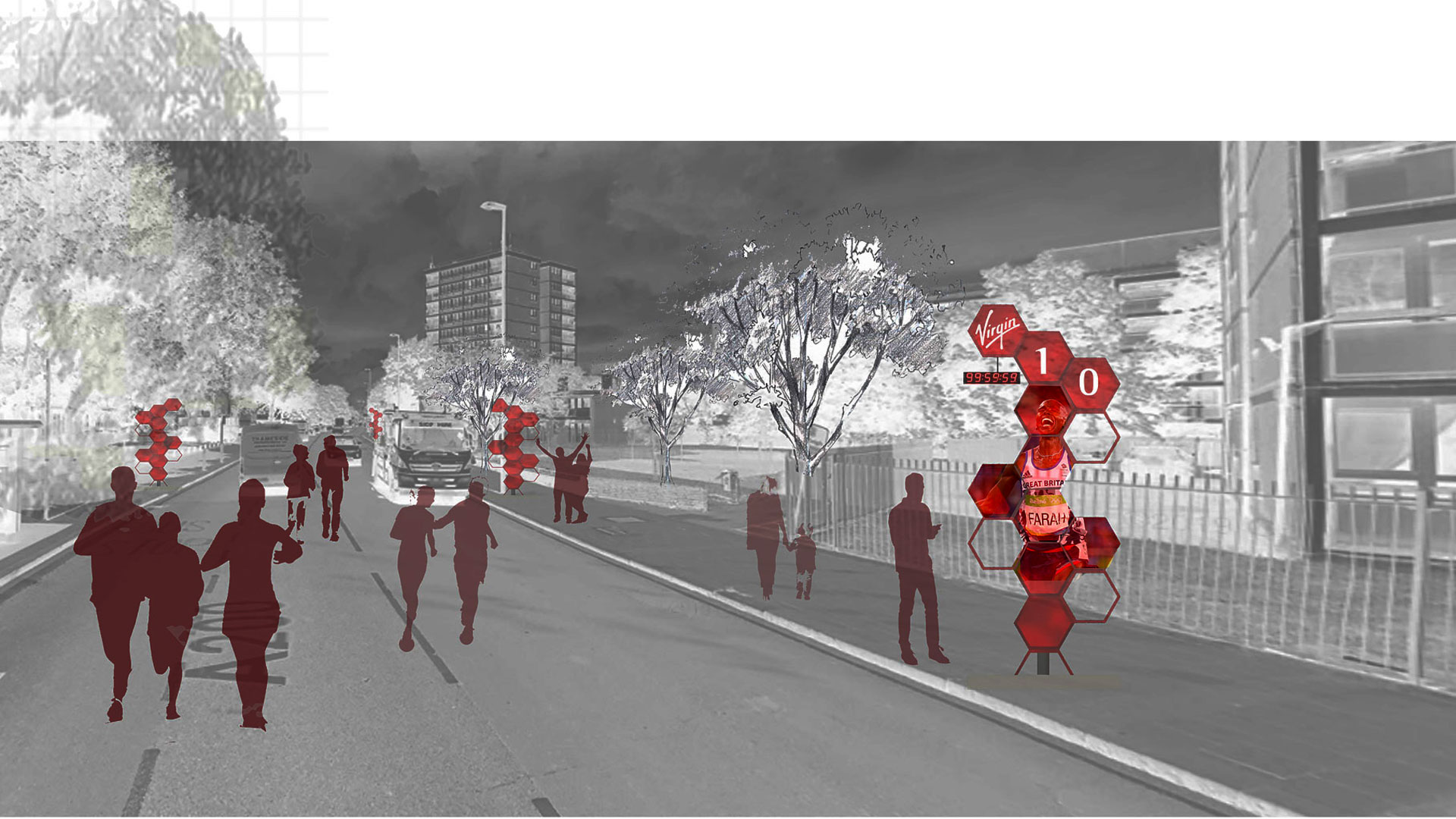 Winning design by students to make a mark on London Marathon ...