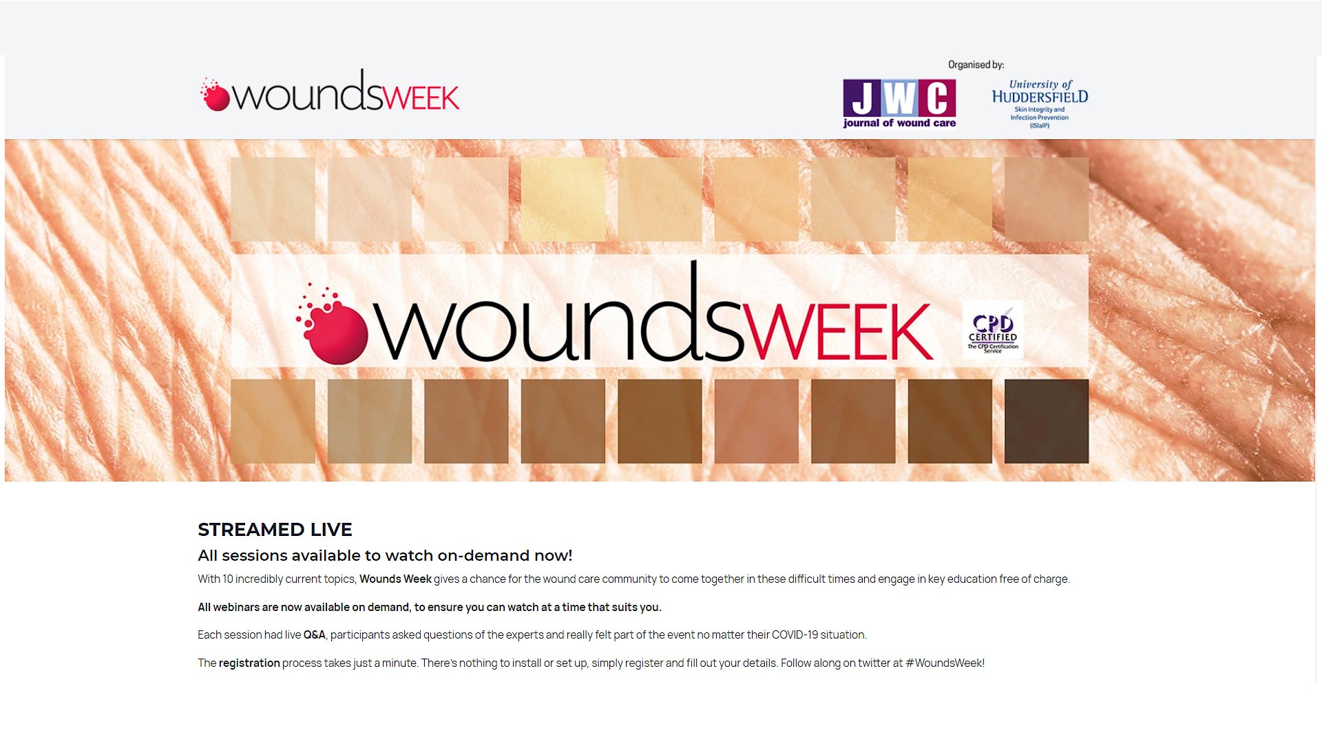 The skin research institute hosted international Wounds Week ...