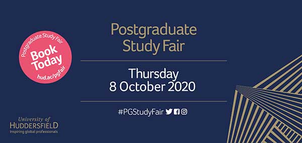Digital Postgraduate Study Fair - University of Huddersfield