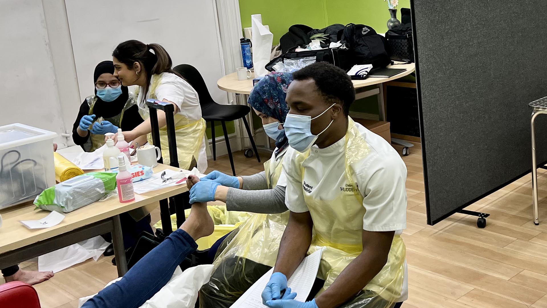 Podiatry students give free foot care sessions at Huddersfield Mission ...