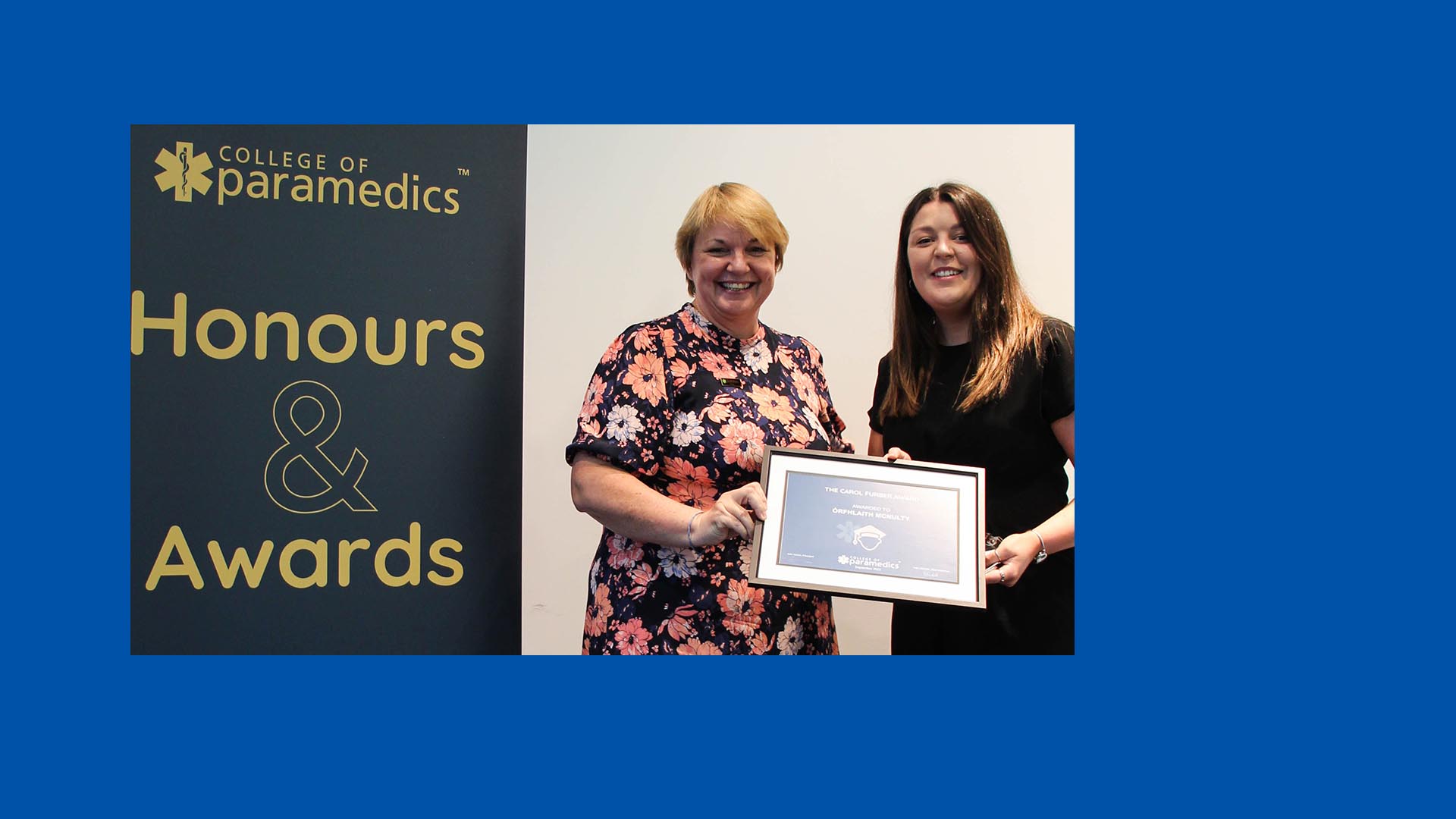 Case study insight rewarded for paramedic student Orfhlaith ...