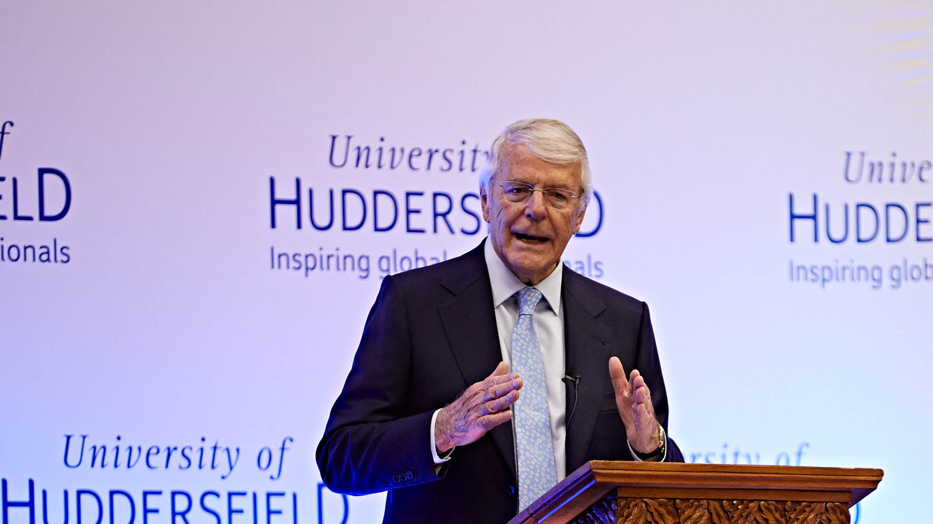 Sir John Major delivers Harold Wilson Lecture 2022 - University of Huddersfield
