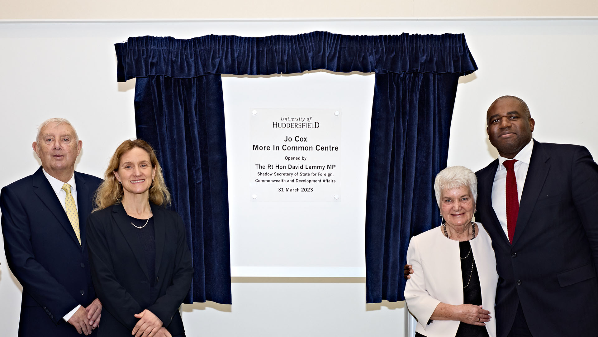 Jo Cox More In Common Centre officially opened - University of Huddersfield