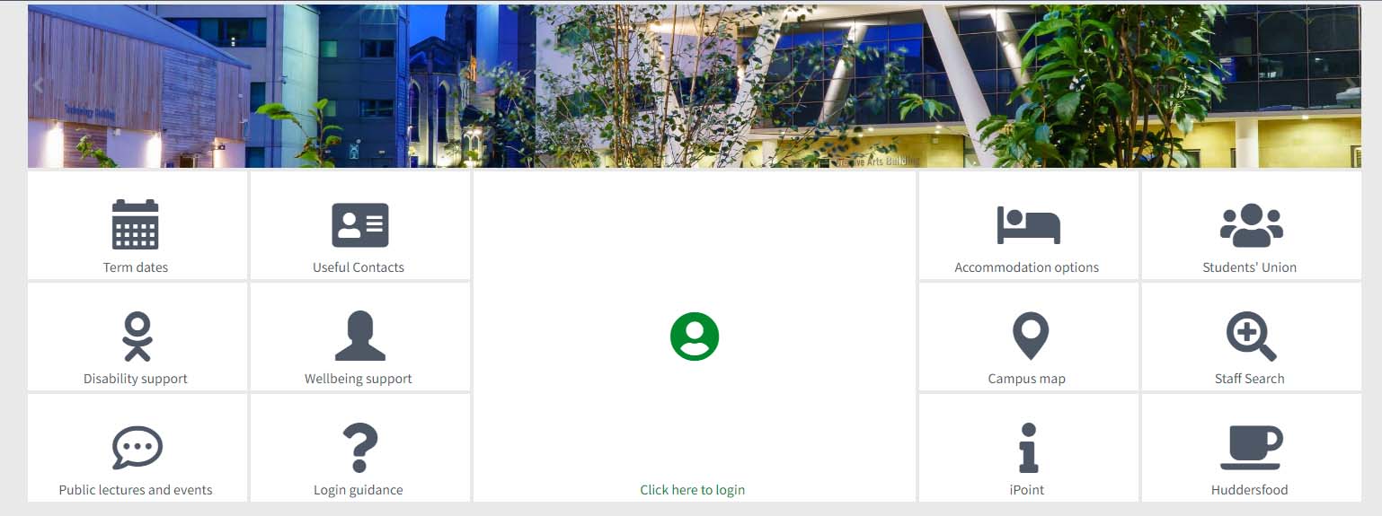 MyHud maintenance - University of Huddersfield