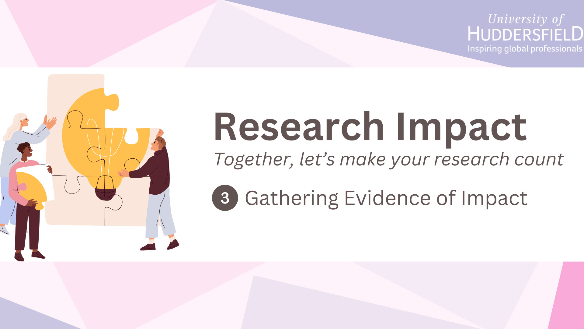 Join the next session: ‘Gathering Evidence of Impact’ - University of ...