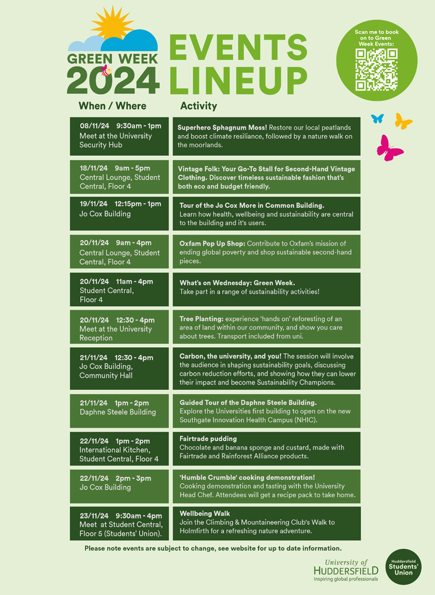 Green Week 2024 - University of Huddersfield