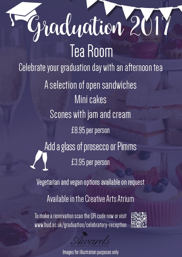 Graduation Tea Room - University of Huddersfield